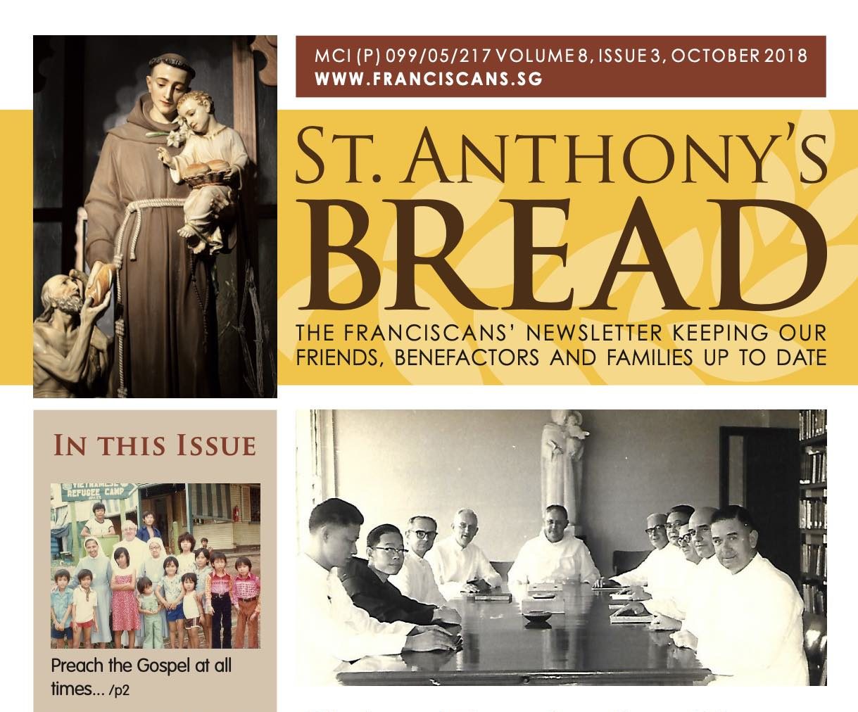 St Anthony's Bread (Oct 2018) - Franciscan Friars - Custody of St Anthony (Malaysia-Singapore ...