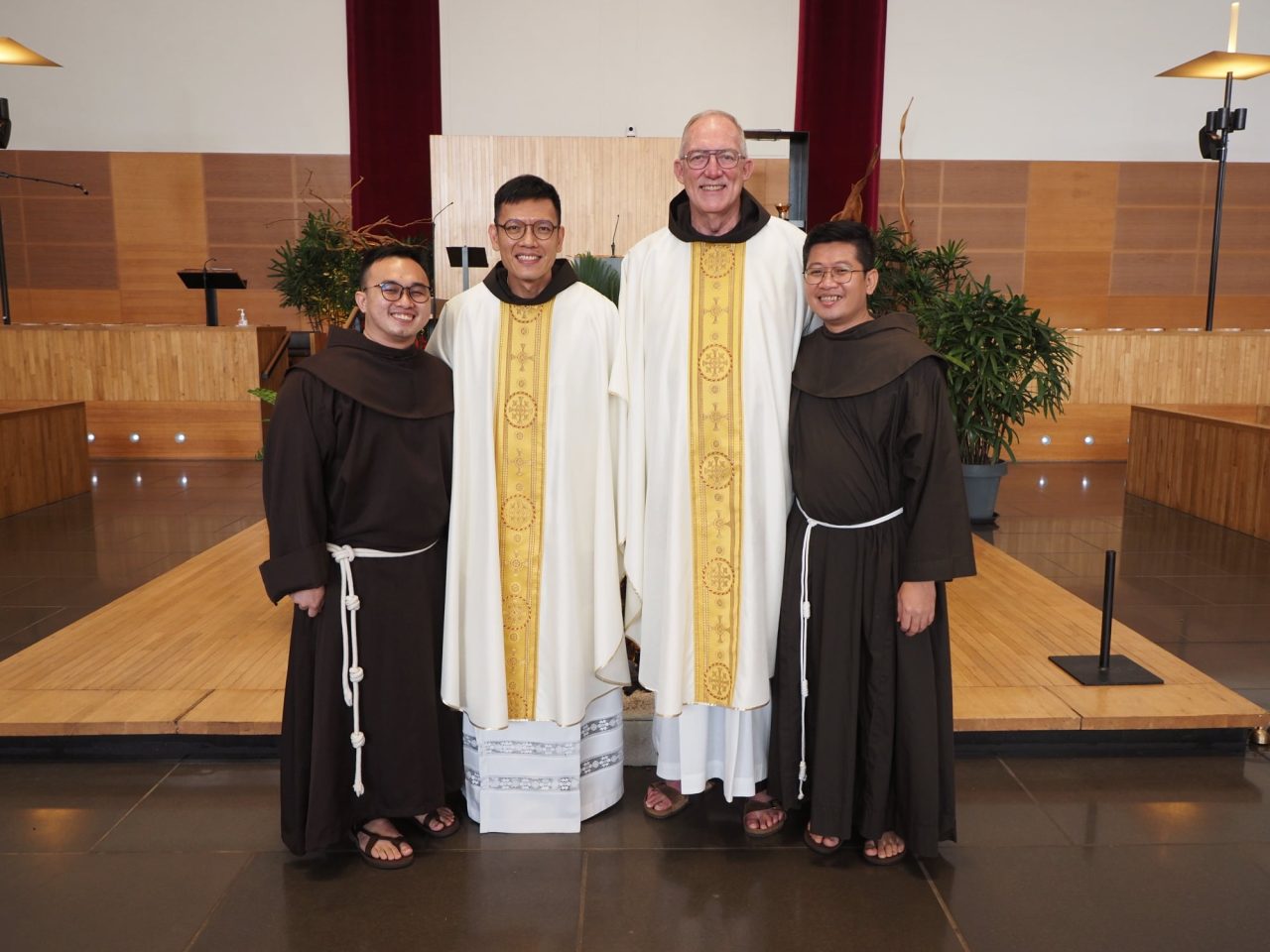 First Profession of Three Friars - Franciscan Friars - Custody of St ...