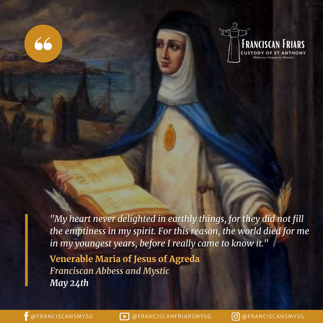 Venerable Maria of Jesus of Agreda (1602-1665) - Franciscan Friars ...