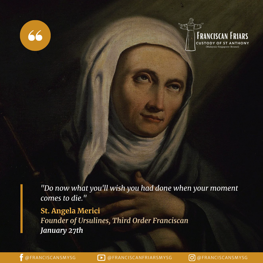 Saint Angela Merici (1474-1540) - Franciscan Friars - Custody of St ...