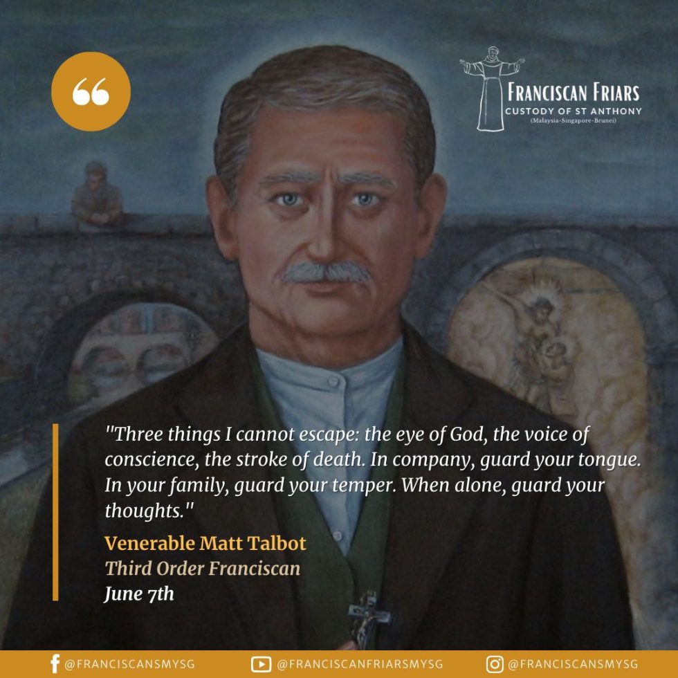 Venerable Matt Talbot (1856-1925) - Franciscan Friars - Custody of St ...