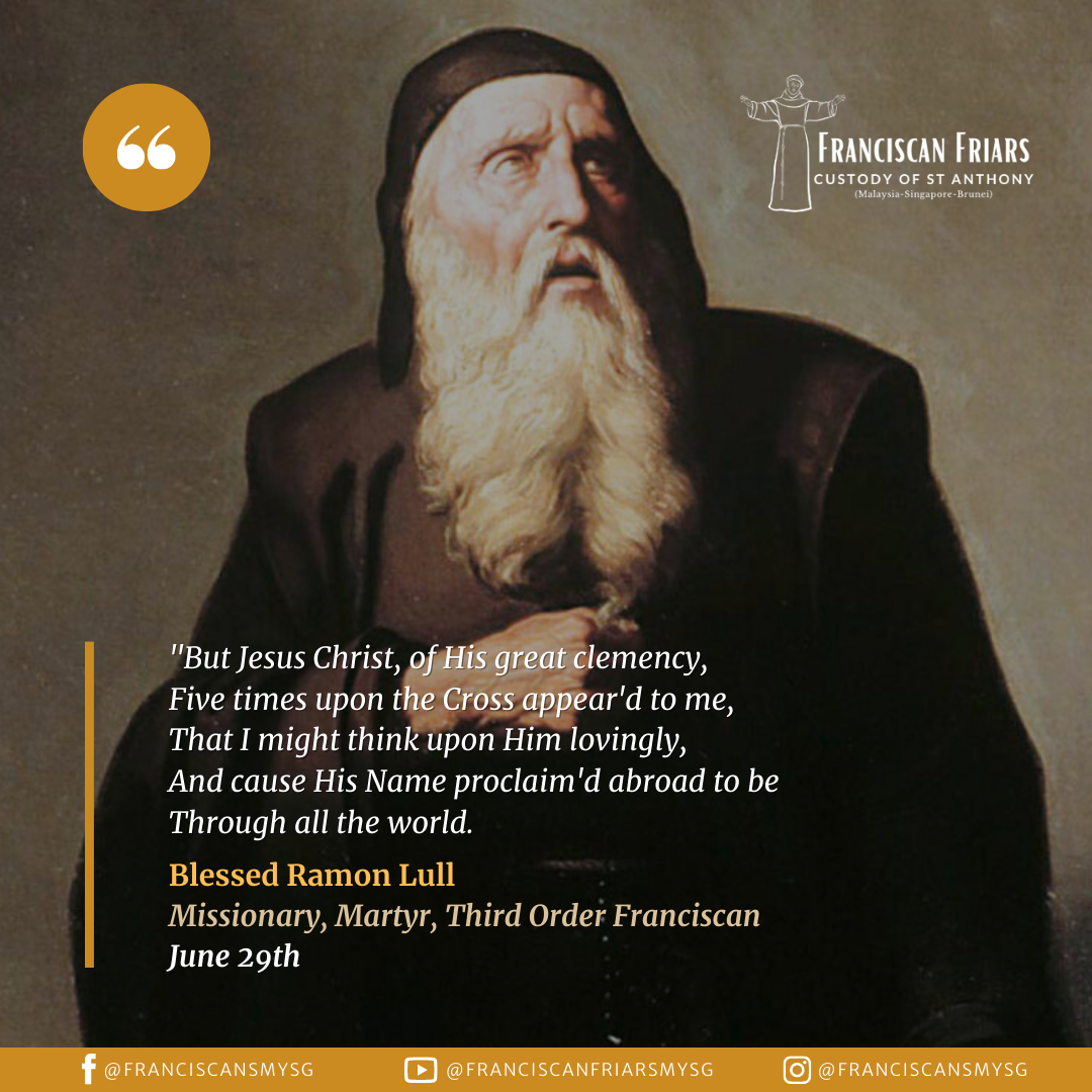 Blessed Ramon Lull (1232-1316) - Franciscan Friars - Custody of St ...