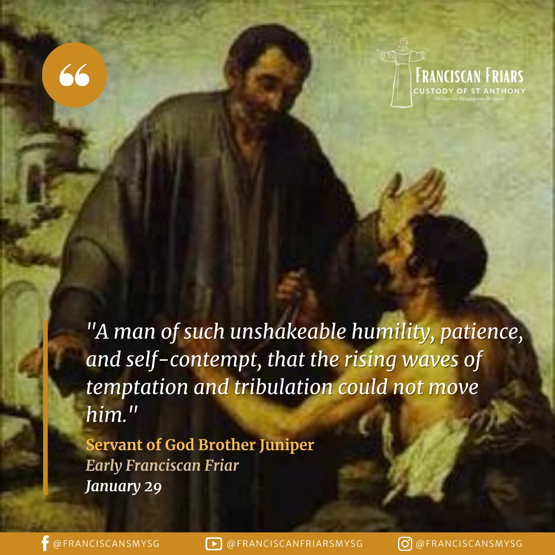 Servant of God Brother Juniper (1258) - Franciscan Friars - Custody of ...