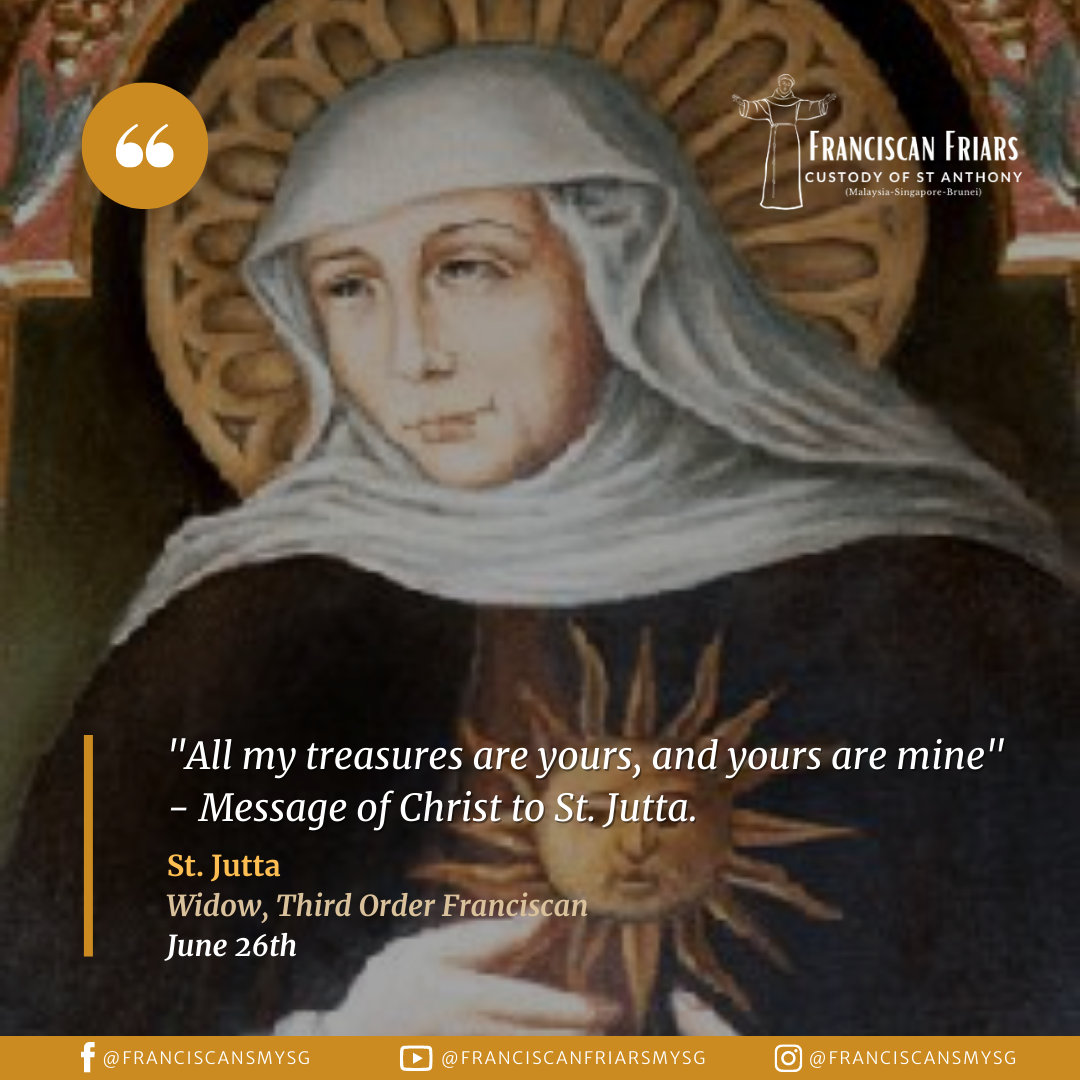 Saint Jutta (1200-1260) - Franciscan Friars - Custody of St Anthony ...